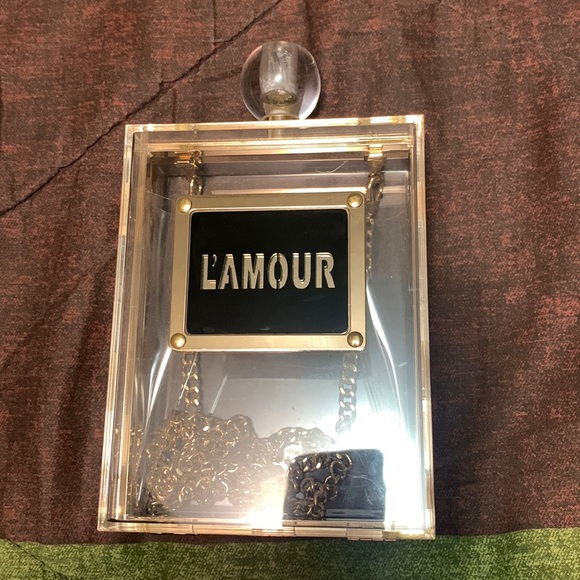 Bags | Perfume Shaped Clear Bag | Poshmark